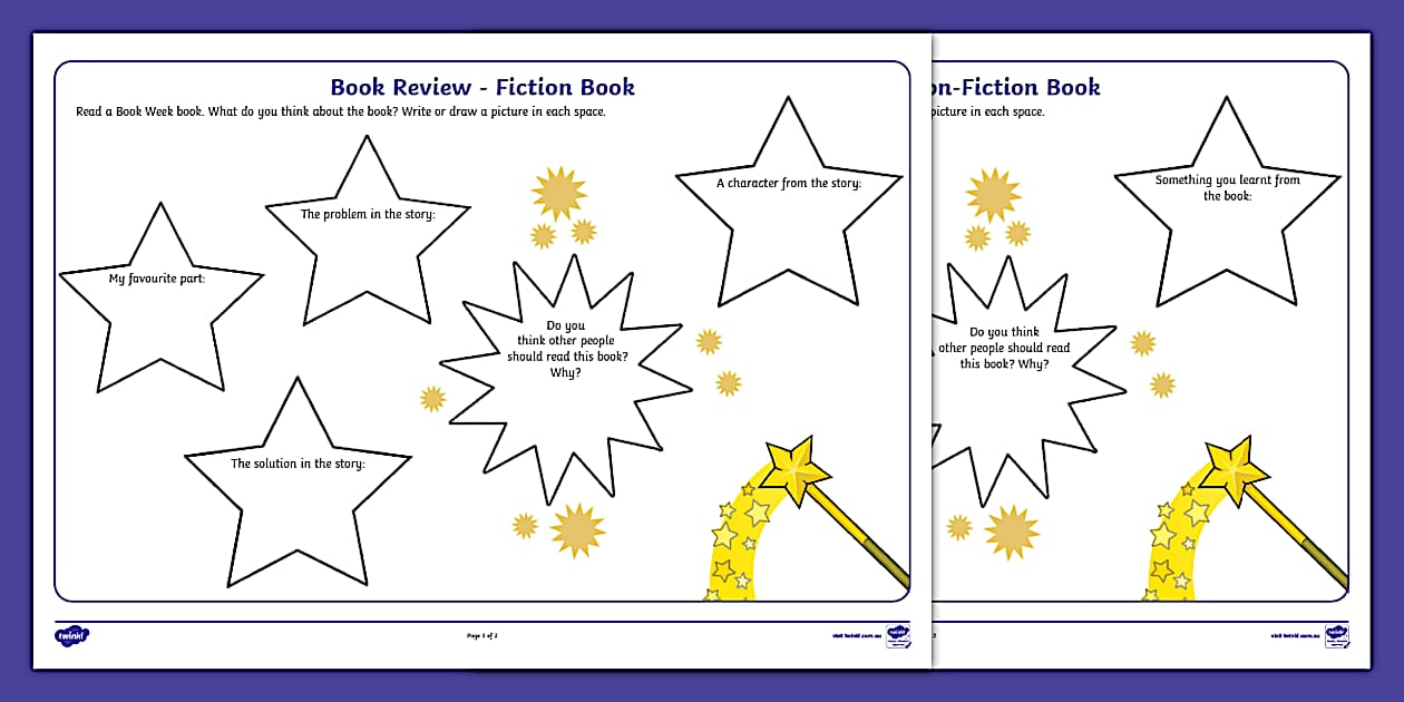 Book Week - Magic Book Review (teacher made) - Twinkl