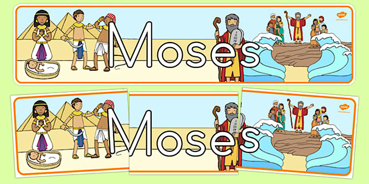 Moses Banner | Passover | Religious Education | Twinkl USA