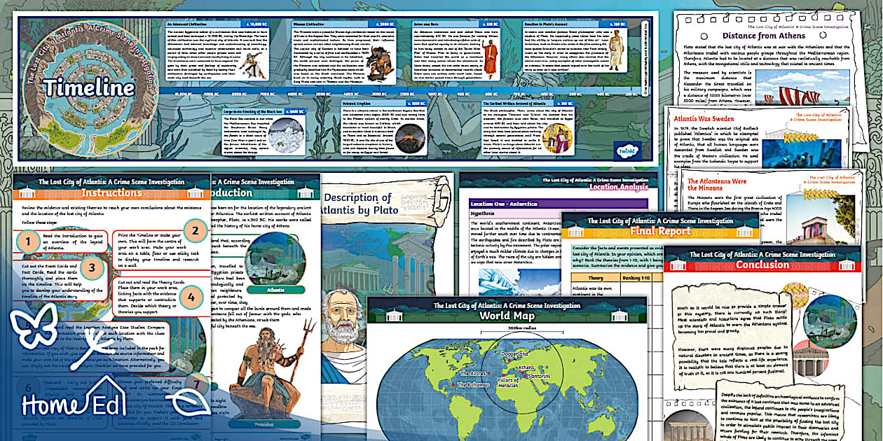 The Lost City of Atlantis CSI (teacher made) - Twinkl