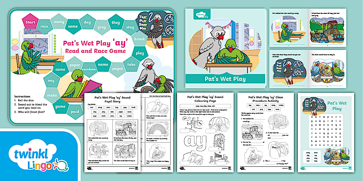 Pat's Wet Play 'ay' eBook Activity Pack