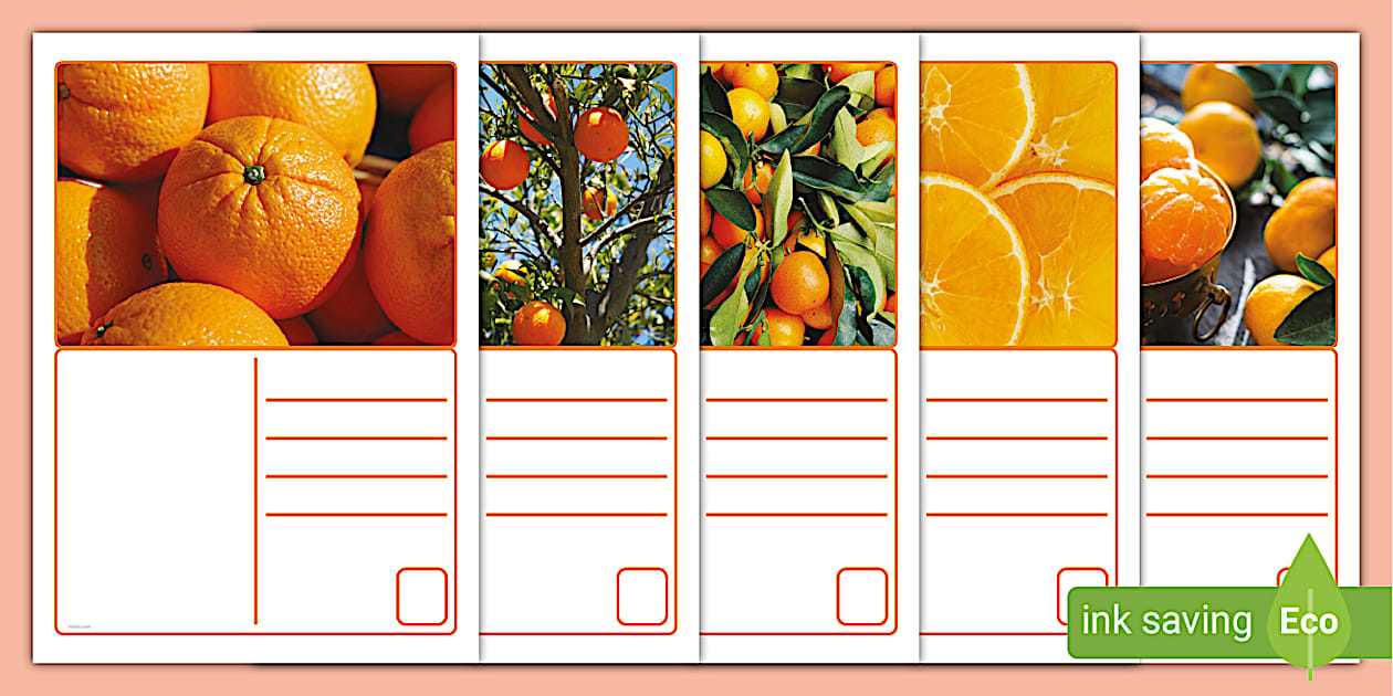 Orange Postcards | Twinkl | Letter Writing | English | KS1