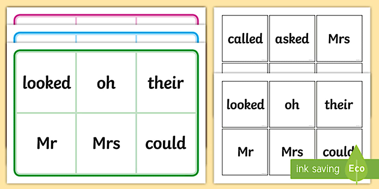 Cursive Phase 5 Tricky Word Bingo (teacher made) - Twinkl