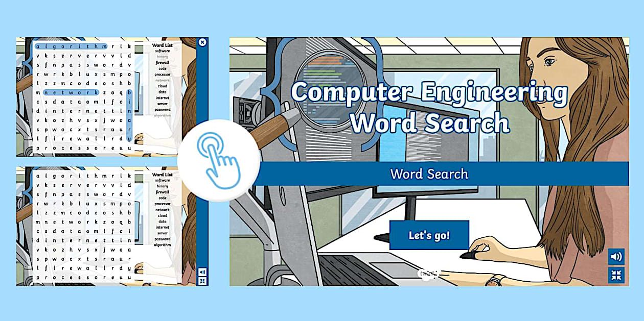 Computer Engineering Interactive Word Search (teacher made)