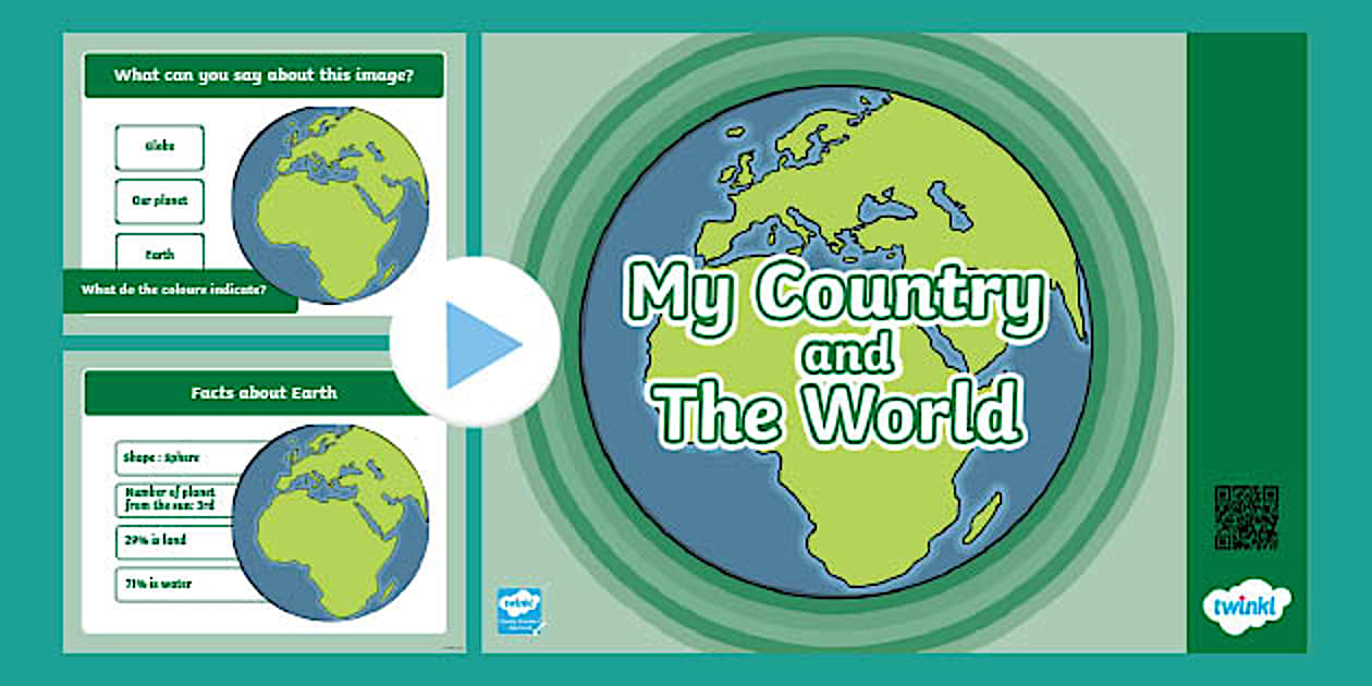 My Country and The World PowerPoint (teacher made) - Twinkl