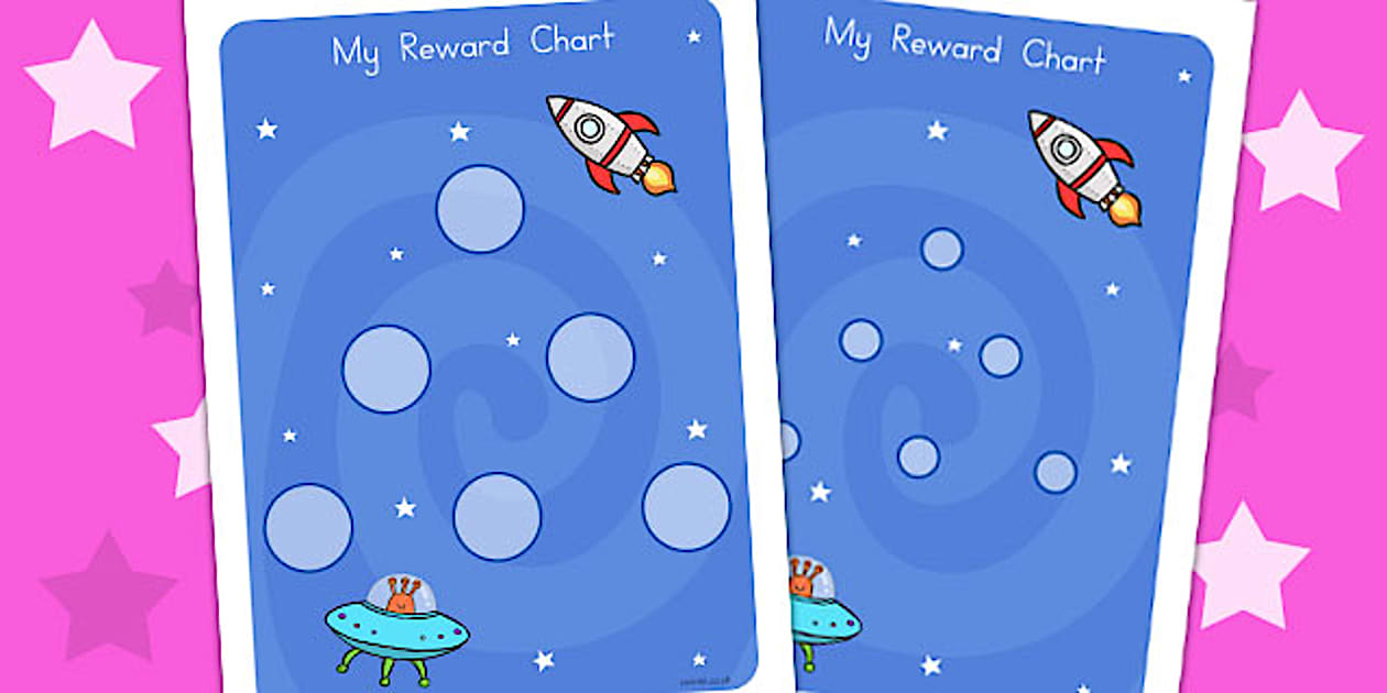 Space Large Sticker Reward Chart (teacher made) - Twinkl