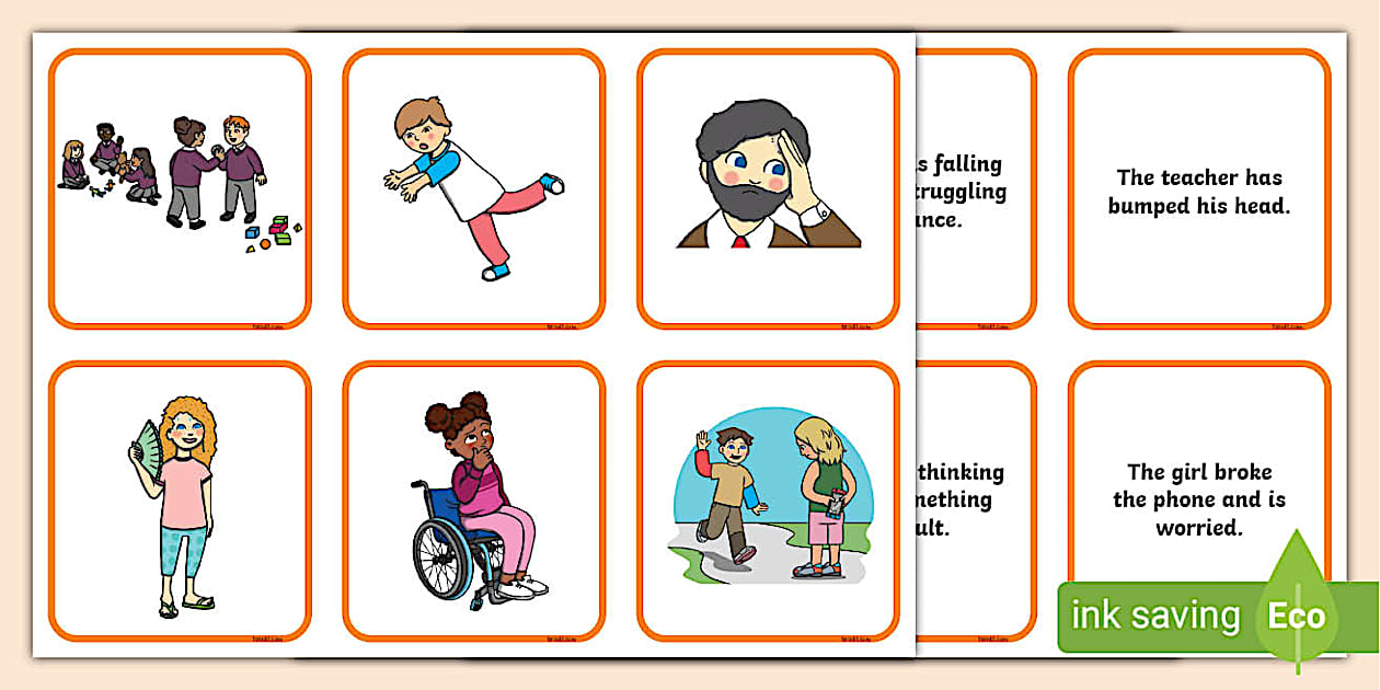 Inference Matching Cards (teacher made) - Twinkl