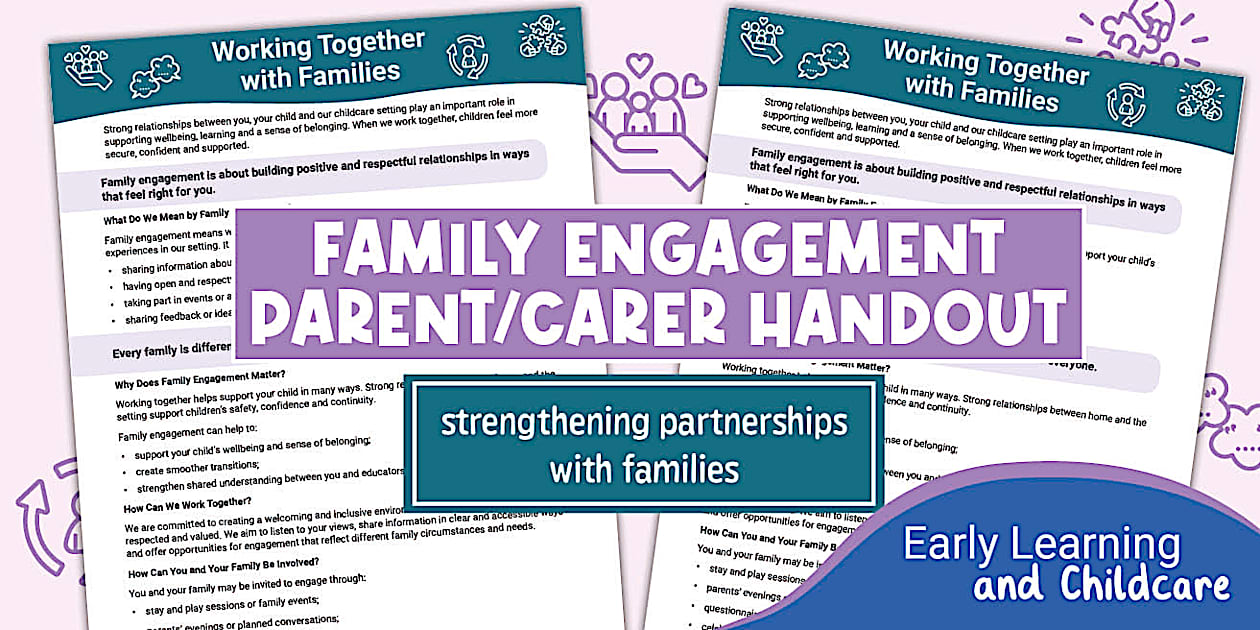 ELC Family Engagement - Parent/Carer Information Handout