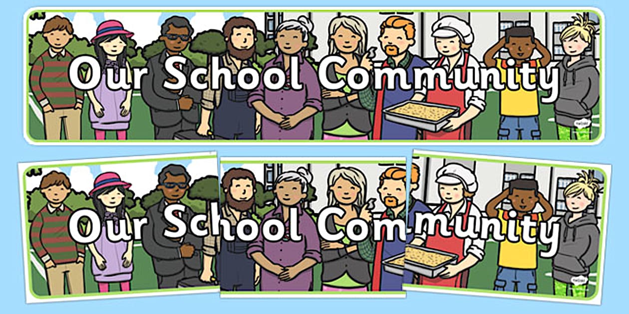 👉 Our School Community Display Banner (teacher made)