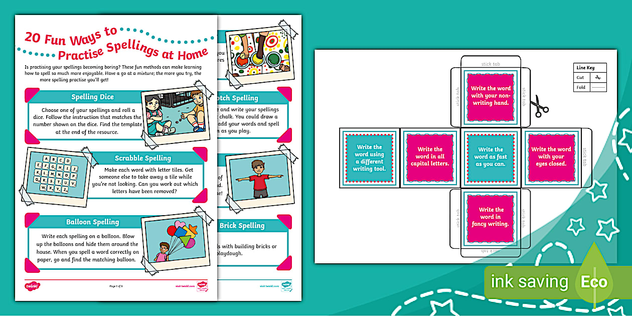 20 Fun Ways to Practise Your Spellings at Home - Twinkl