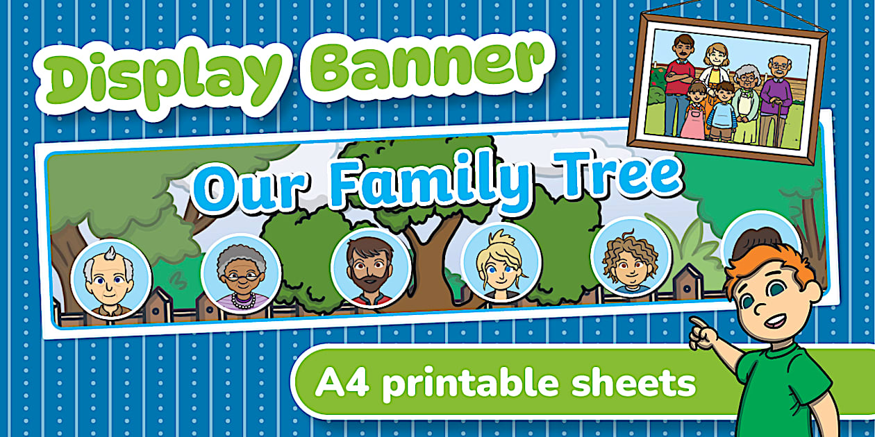 Our Family Tree Display Banner | My Family Banner