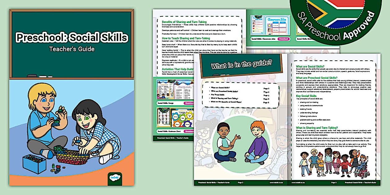 Preschool: Social Skills- Teacher's Guide (teacher made)