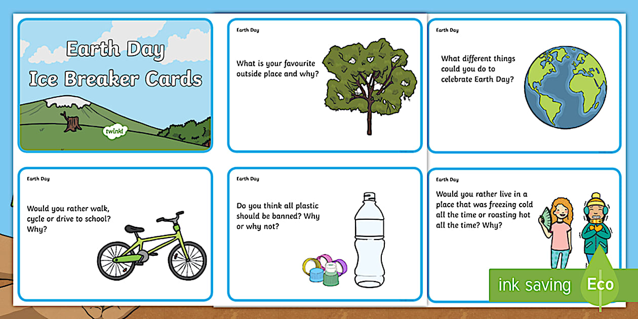KS1 Earth Day: Ice Breaker Cards