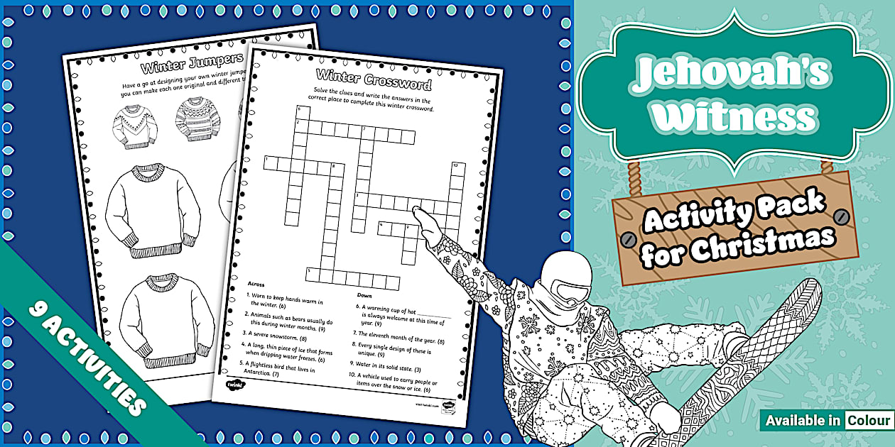 KS2 Jehovah's Witness Activity Pack for Christmas