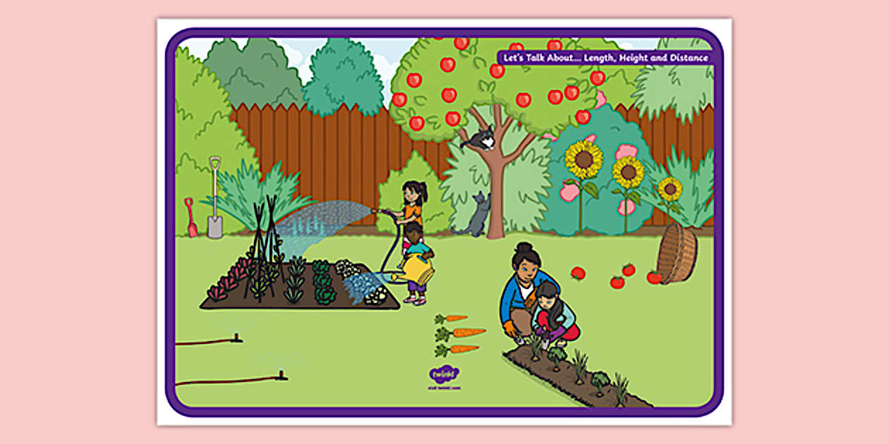👉 Talk About Length, Height and Distance Maths Poster