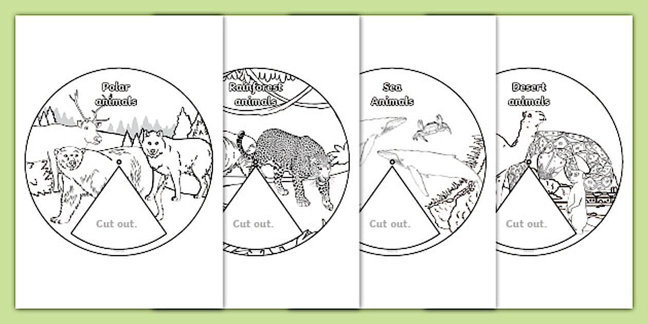 Animal Wheel Activity - (teacher made) - Twinkl