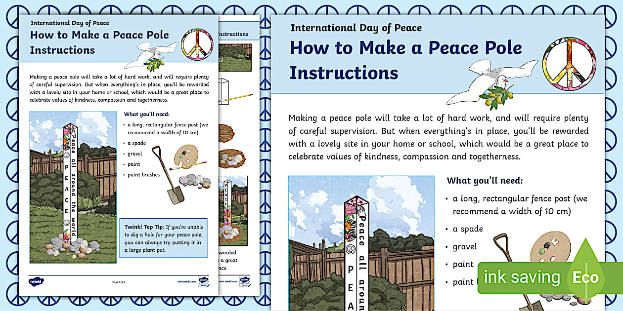 How to Make a Peace Pole | International Day of Peace