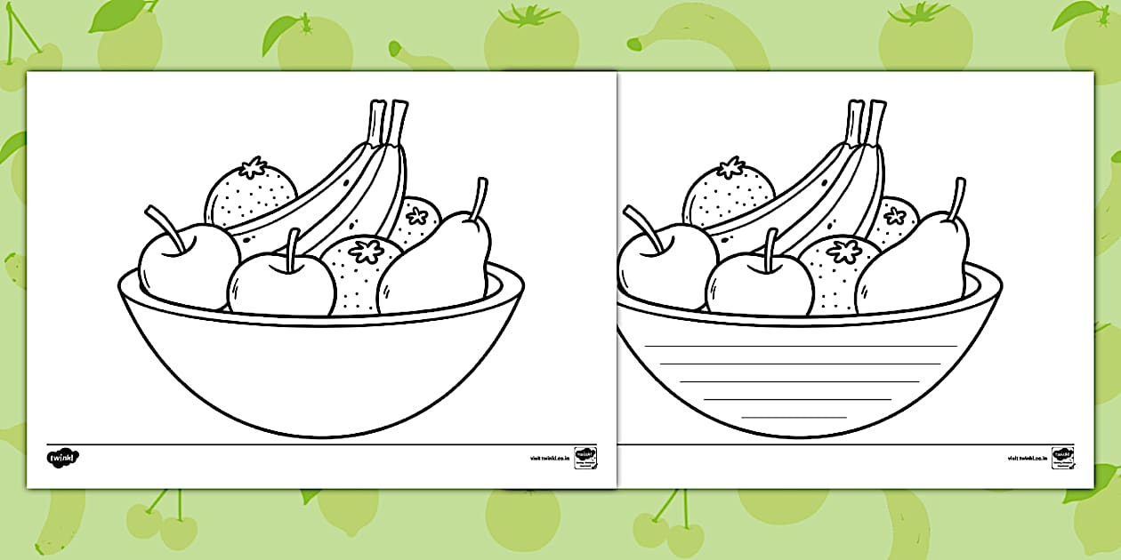 Fruit Basket Writing Template