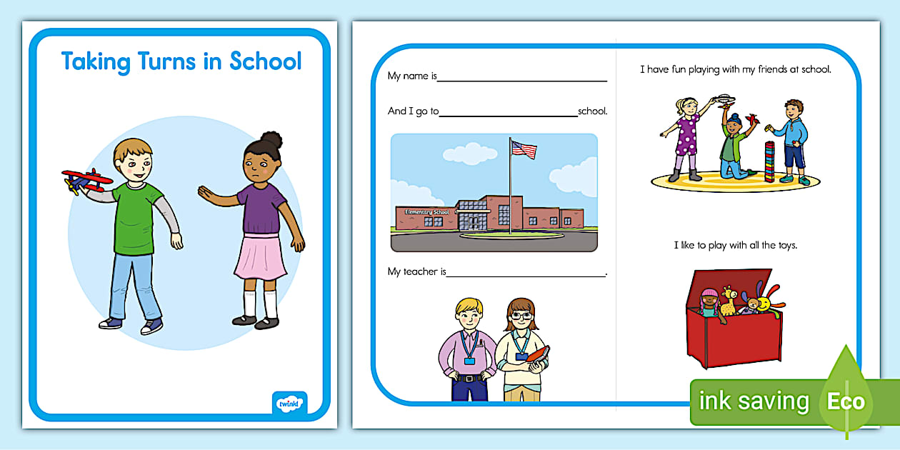 Taking Turns at School Social Situation (Teacher-Made)