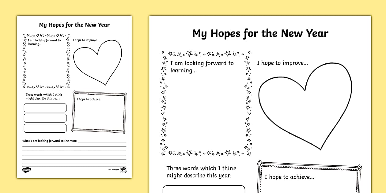 Editable New School Year Writing Worksheet (teacher made)