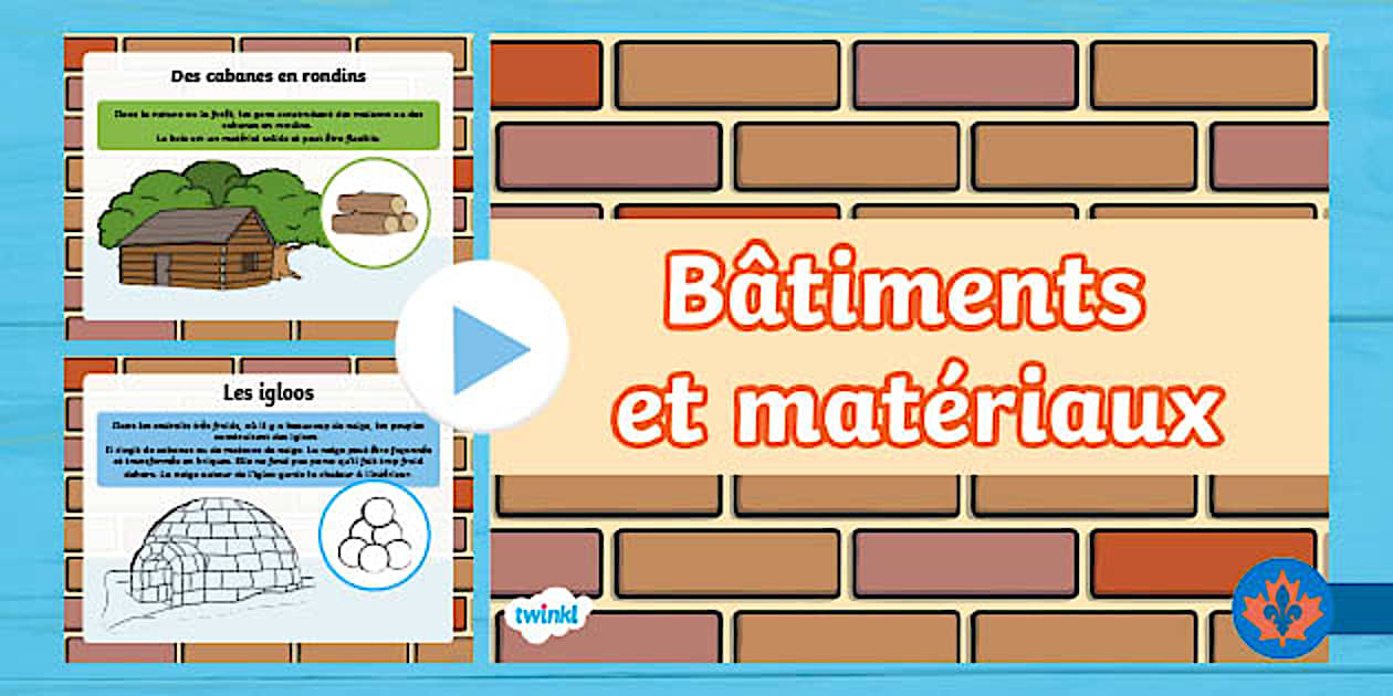 Buildings and Materials PowerPoint French