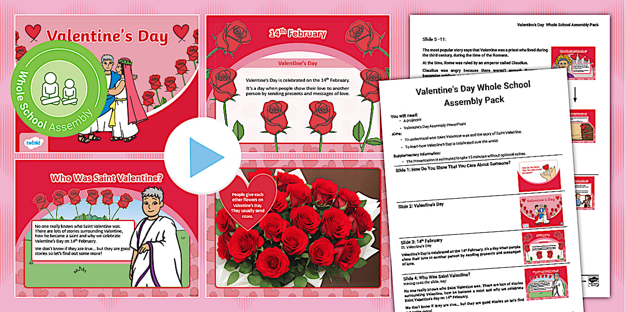 Whole School Valentine's Day Assembly Resource Pack