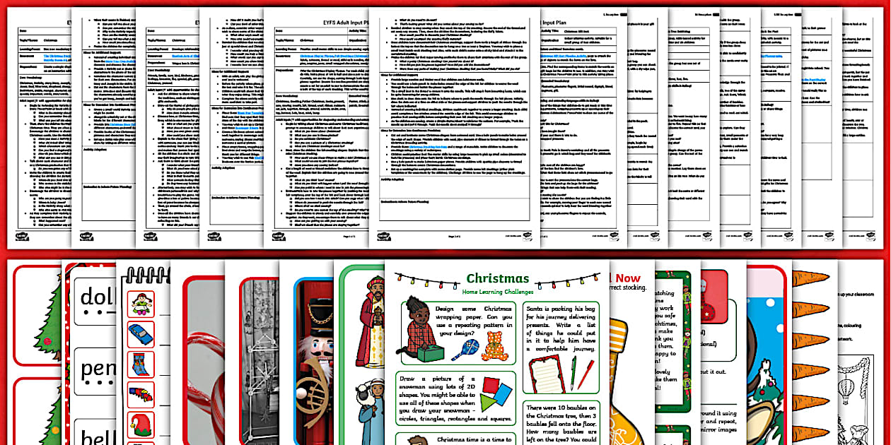 EYFS Christmas-Themed Adult Input Planning and Resource Pack