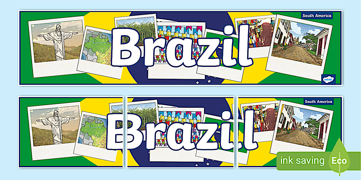 KS2 Brazil Display Banner - Geography (teacher made)