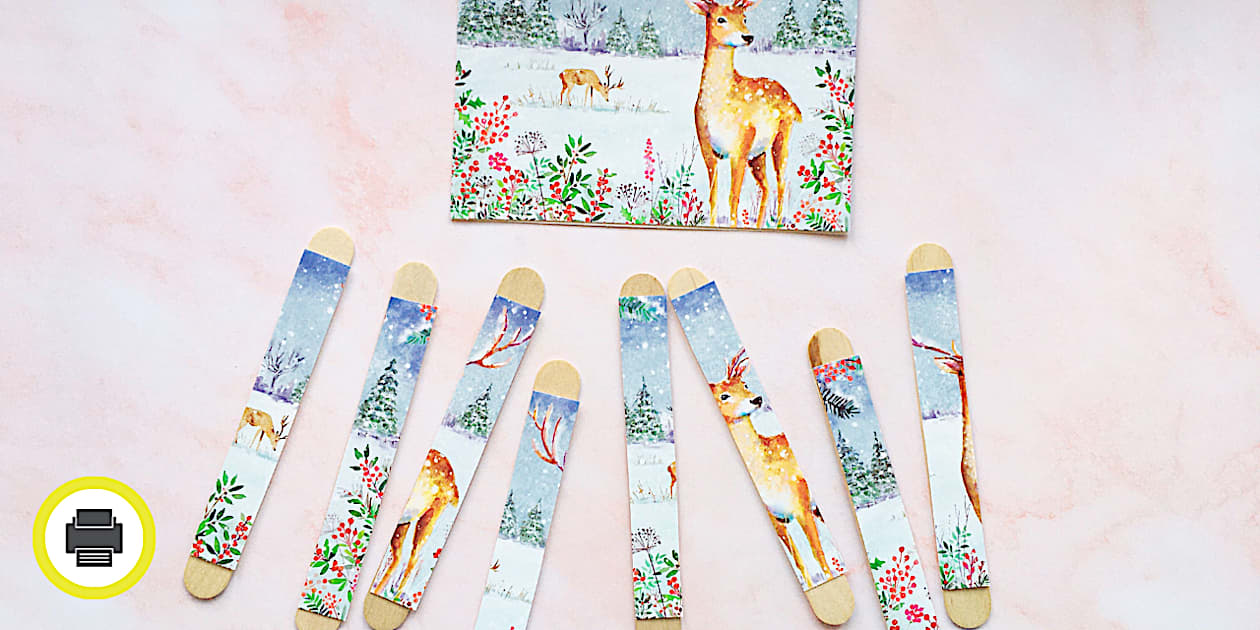 Christmas Card Puzzle - Recycle Your Christmas Cards