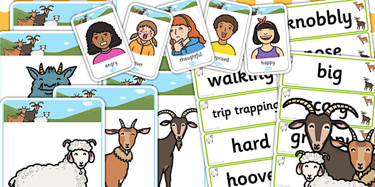 The Three Billy Goats Gruff Mind Map Starter Resource Pack - goat