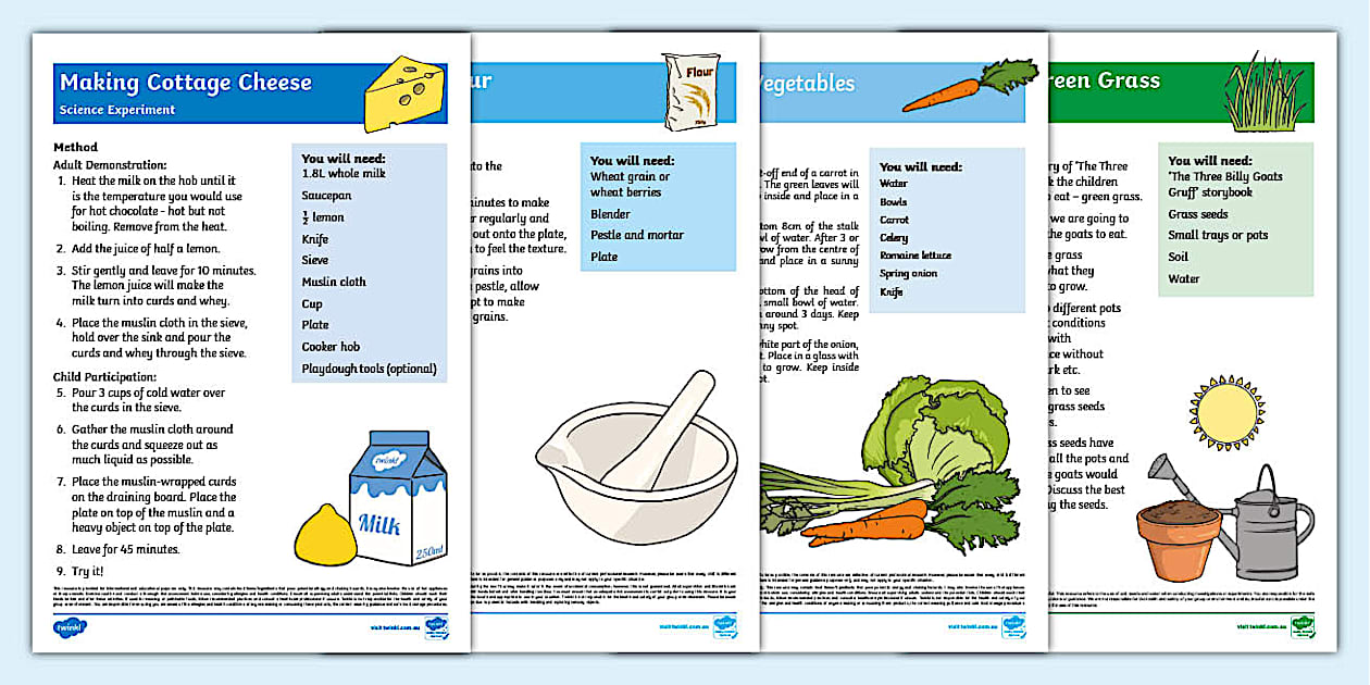 EYLF On The Farm-Themed Science Experiments Resource Pack