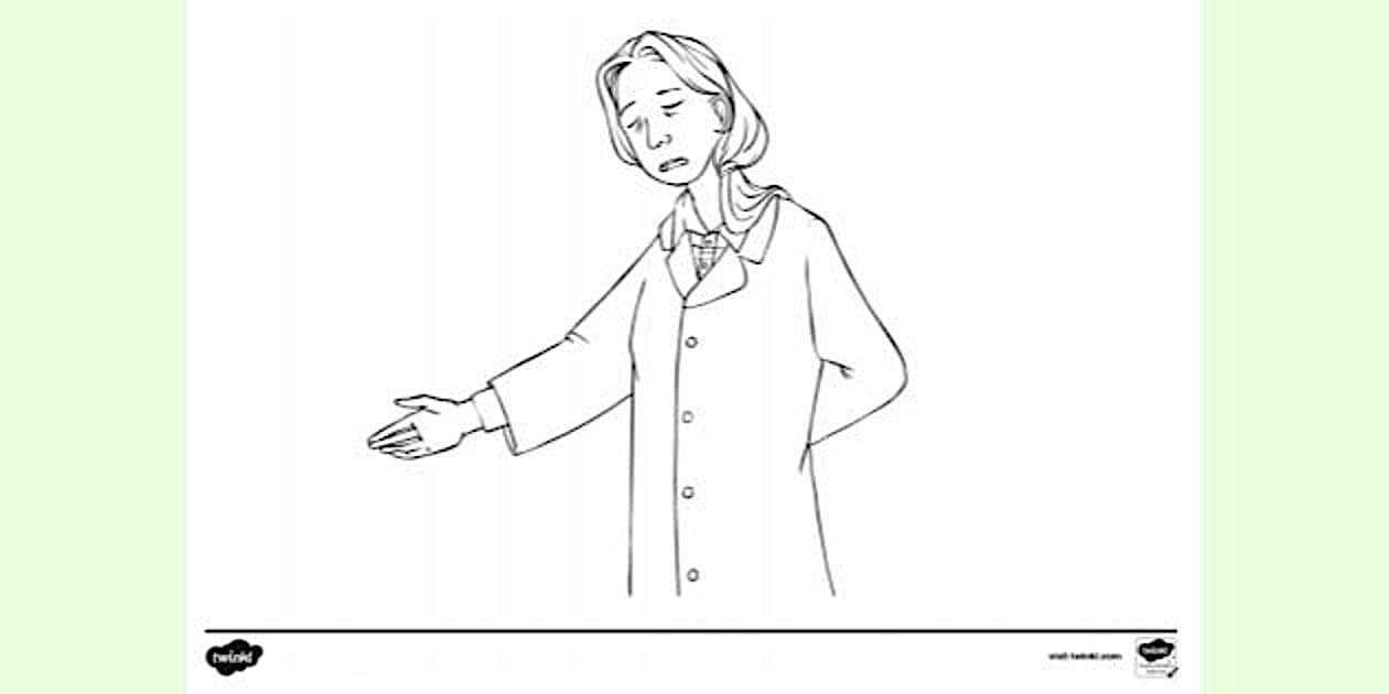 Please Sit Down Colouring Sheet (teacher made) - Twinkl