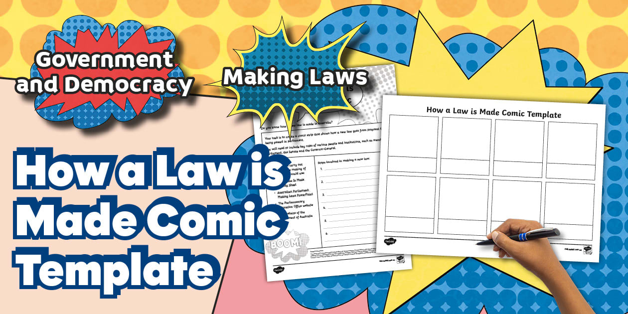 Steps in Law-Making Comic Template