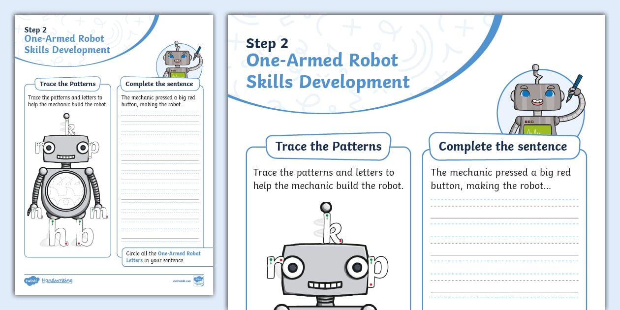Step 2 One Armed Robot Skills Development (teacher made)