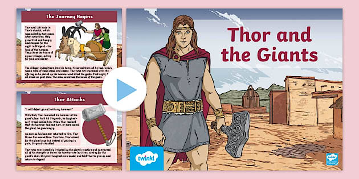 KS2 Thor and the Giants Story PowerPoint (Teacher-Made)