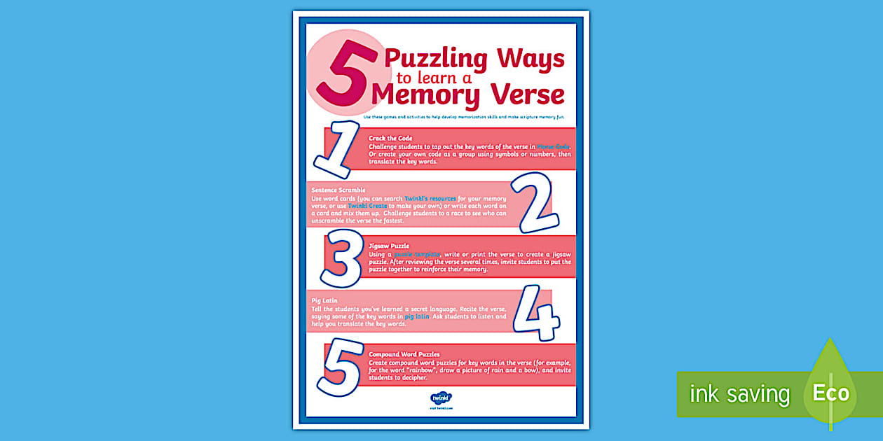 Top Tips to Learn a Bible Memory Verse with Puzzles and Games