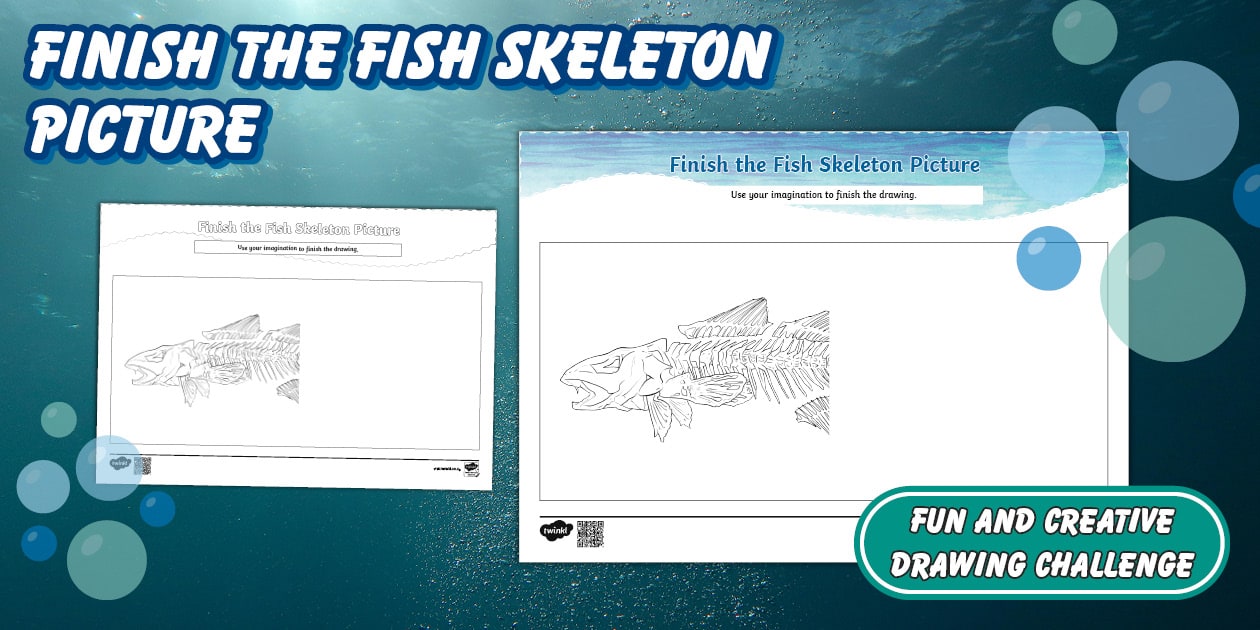 Intermediate Phase - Finish the Fish Skeleton Picture