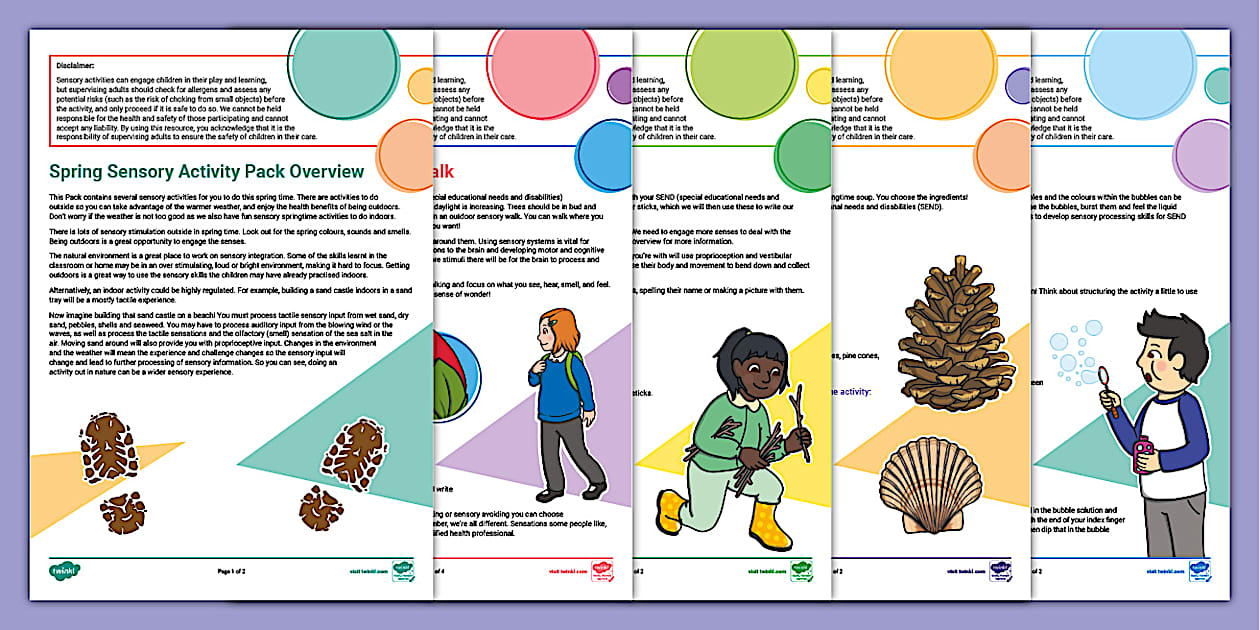 Spring Sensory Activity Pack (Teacher-Made) - Twinkl