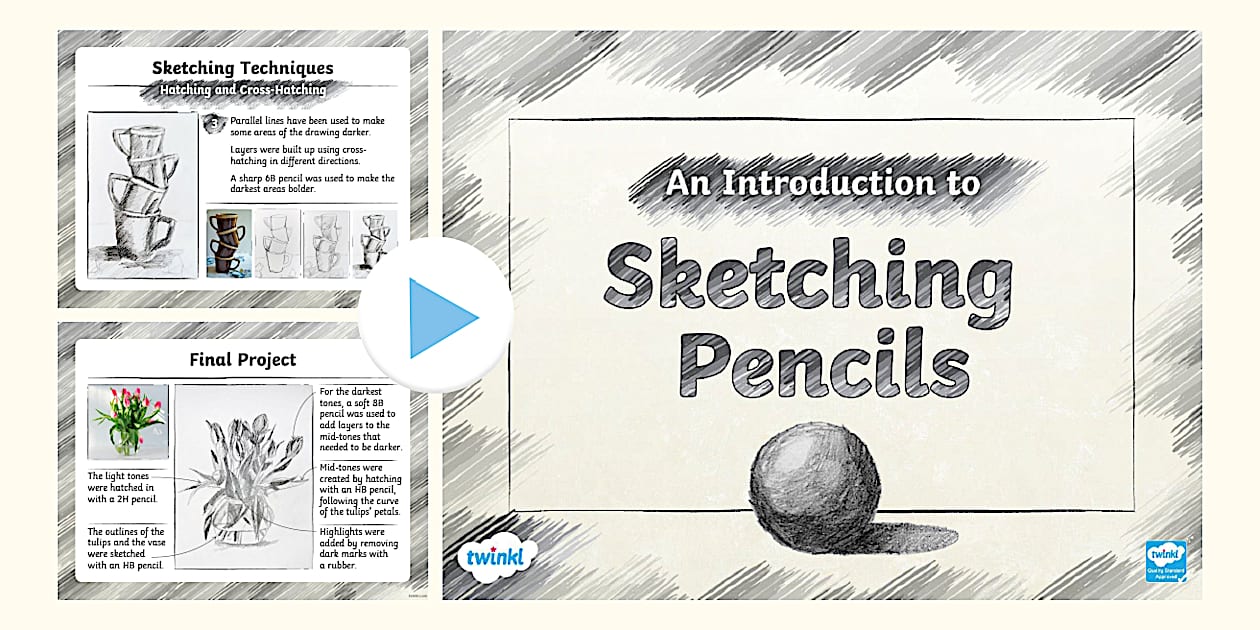 KS2 Art: An Introduction to Sketching Pencils PowerPoint