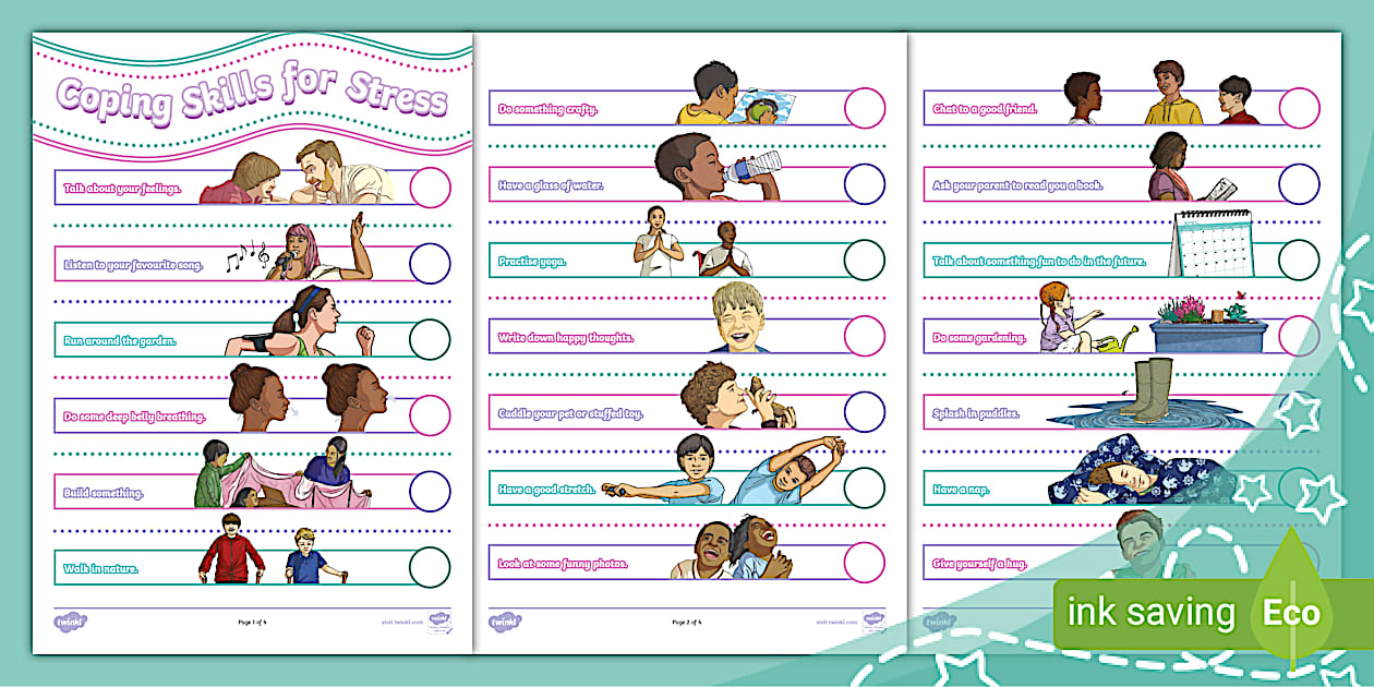 Coping Skills for Stress (teacher made) - Twinkl