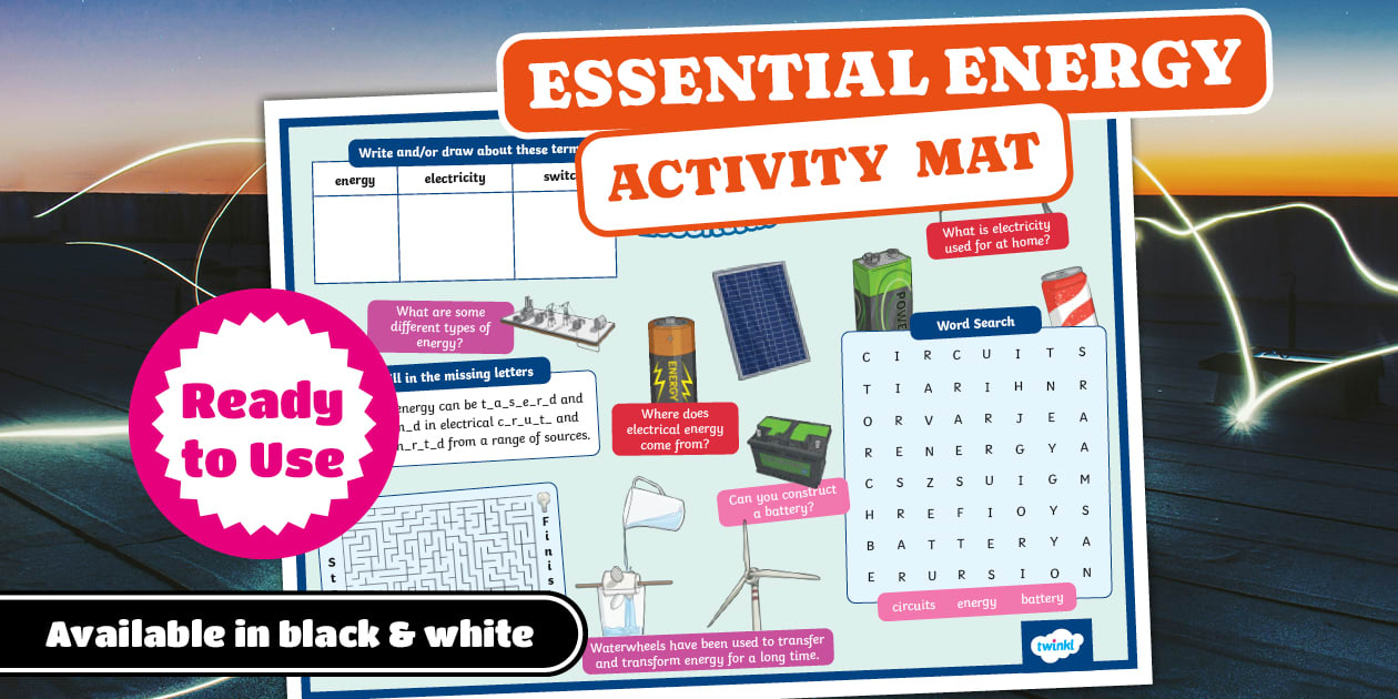 Essential Energy Activity Mat