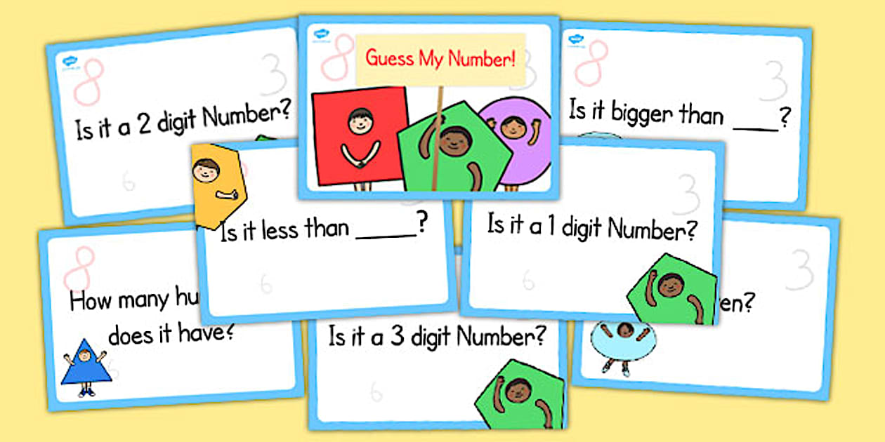 Question Prompts for Guess My Number (Teacher-Made) - Twinkl