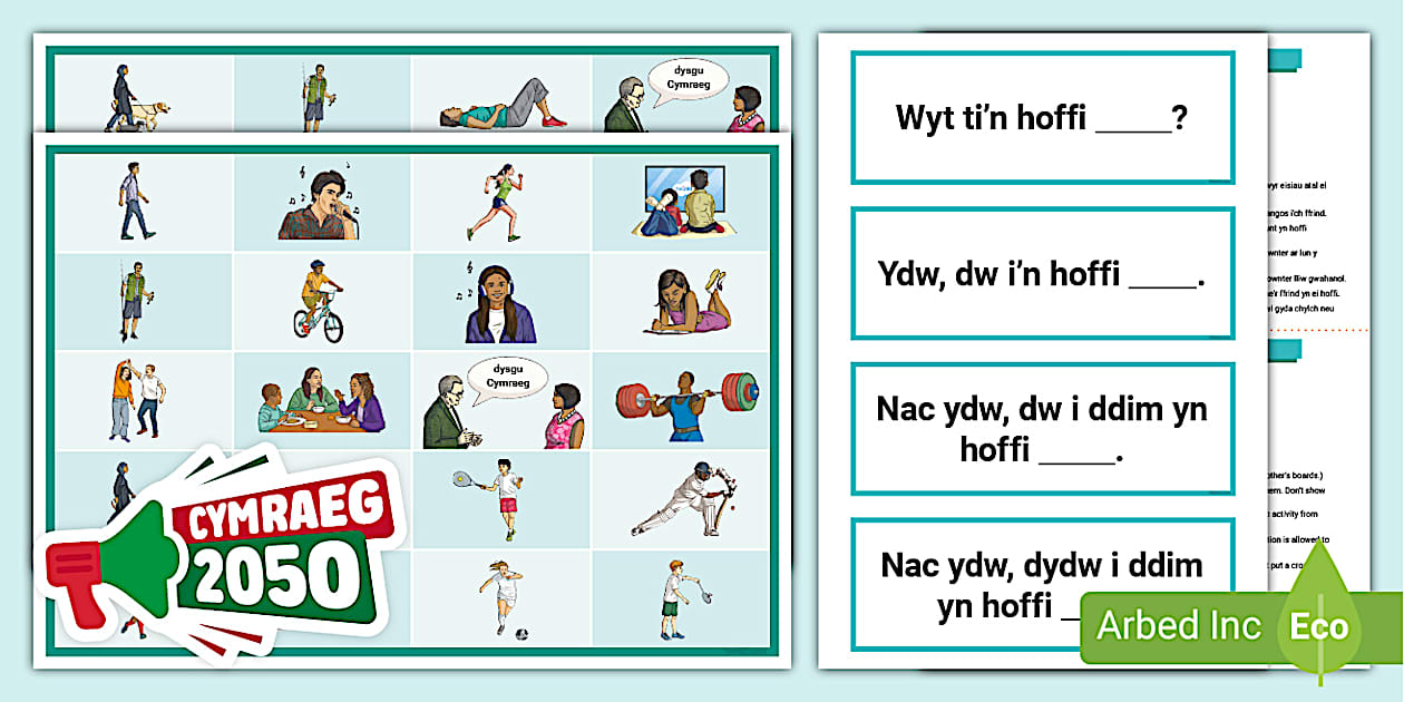 Learn Welsh Game: Gêm Hoffi (Teacher-Made) - Twinkl