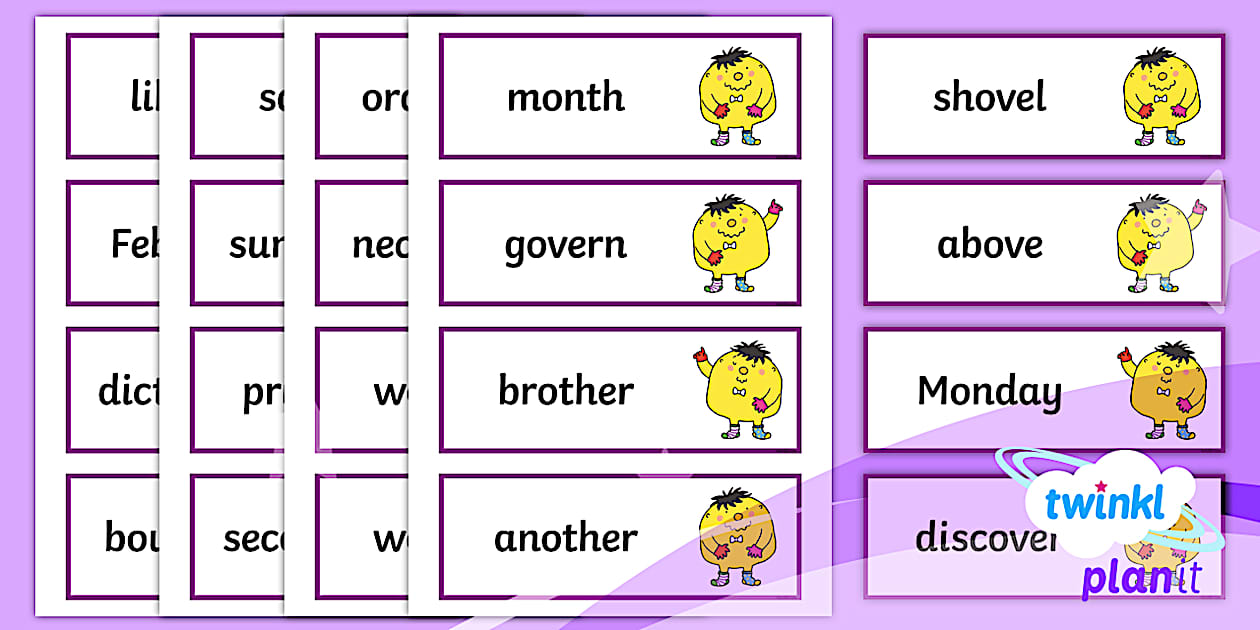 PlanIt English Additional Resources Year 3 Term 3A Word Cards