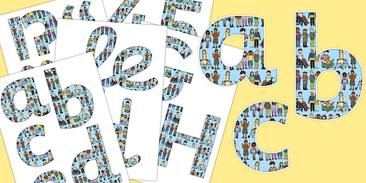 Me Myself and I Themed Display Letters and Numbers Pack