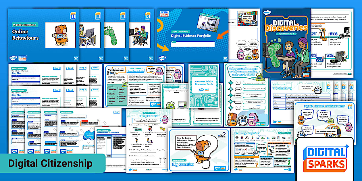 Digital Sparks: Digital Citizenship 2: Unit Pack - Twinkl