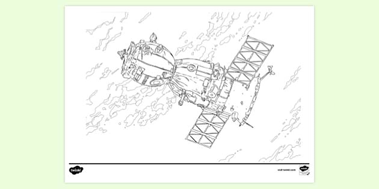 Space Background Colouring Sheet (professor feito) - Twinkl