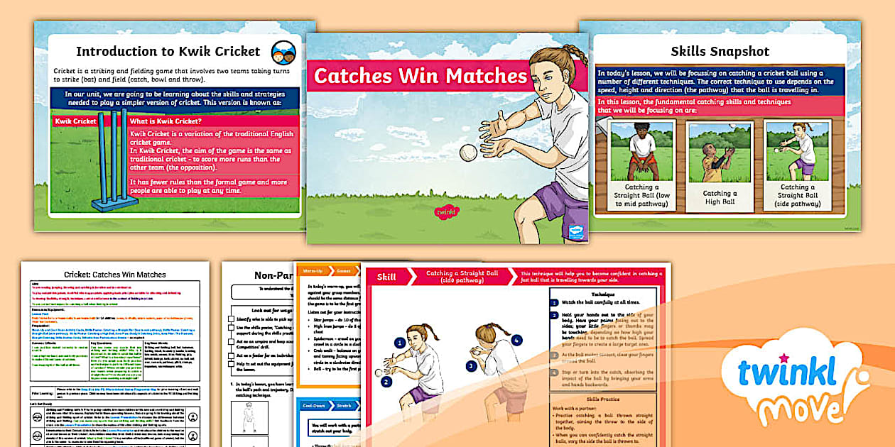 Introduction to Cricket Lesson Plan - Year 4 - Twinkl Move