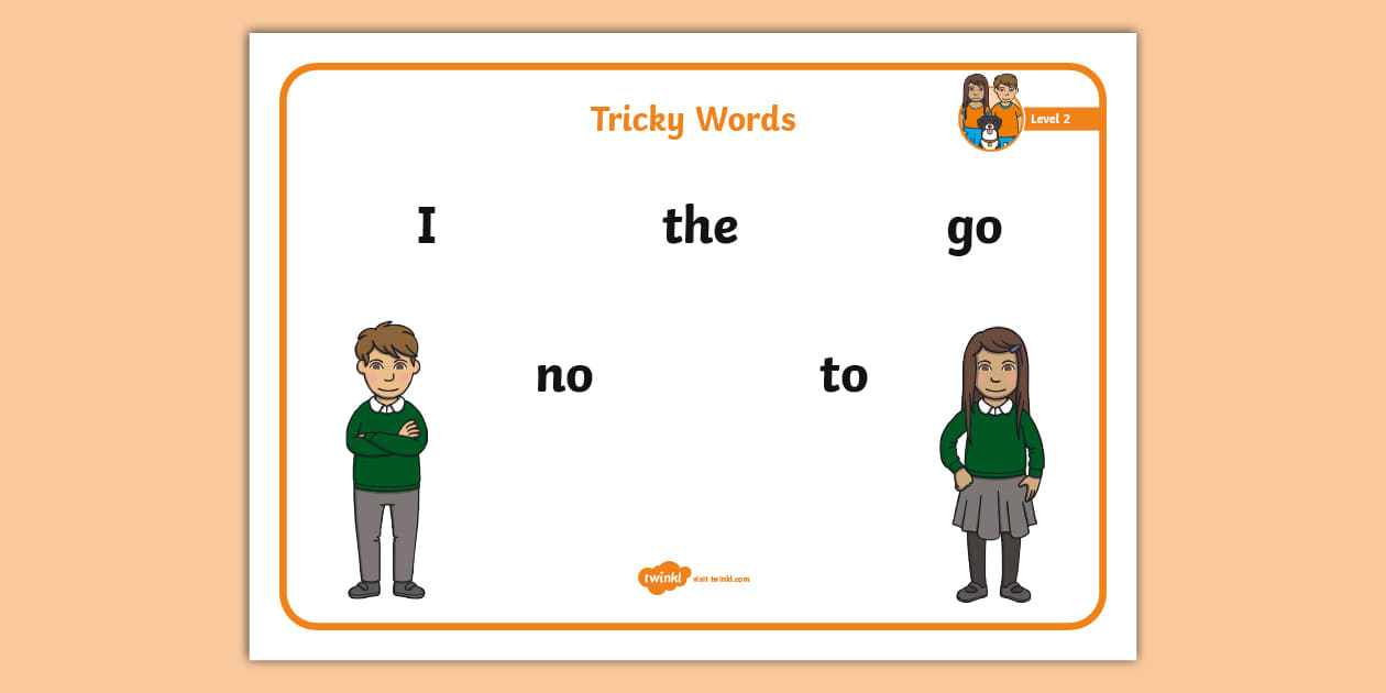 Level 2 Tricky Word Mat