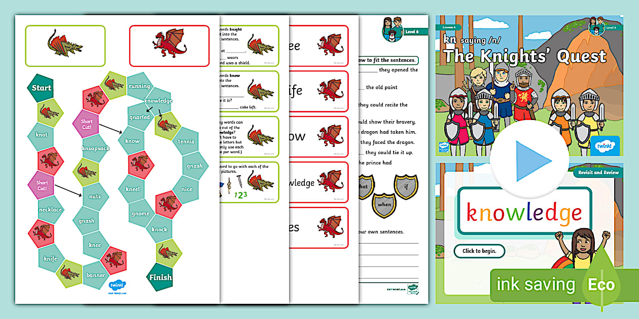Level 6 Week 5 Lesson 4 - 'kn' saying /n/ Lesson Pack