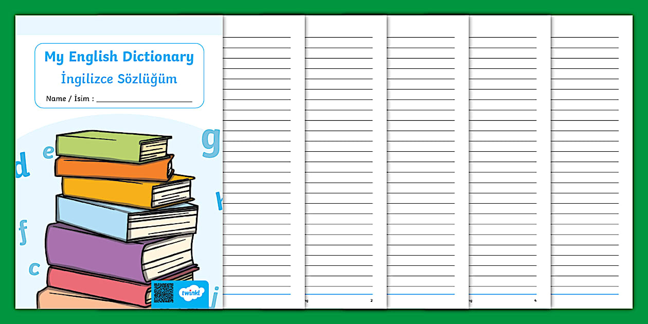 My English Dictionary - İngilizce Sözlüğüm - Twinkl
